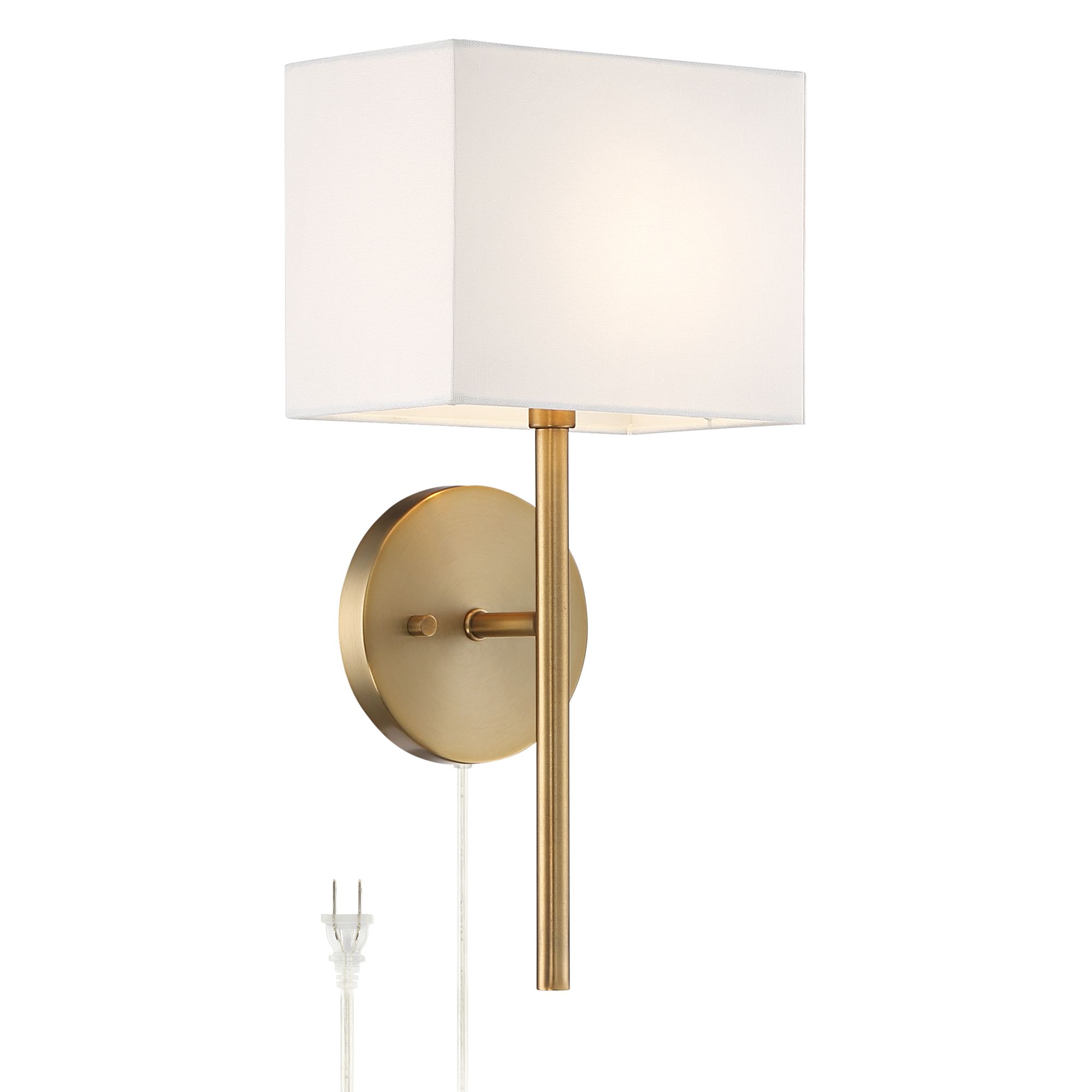 White - Ivory, Plug-In, Sconces | Lamps Plus