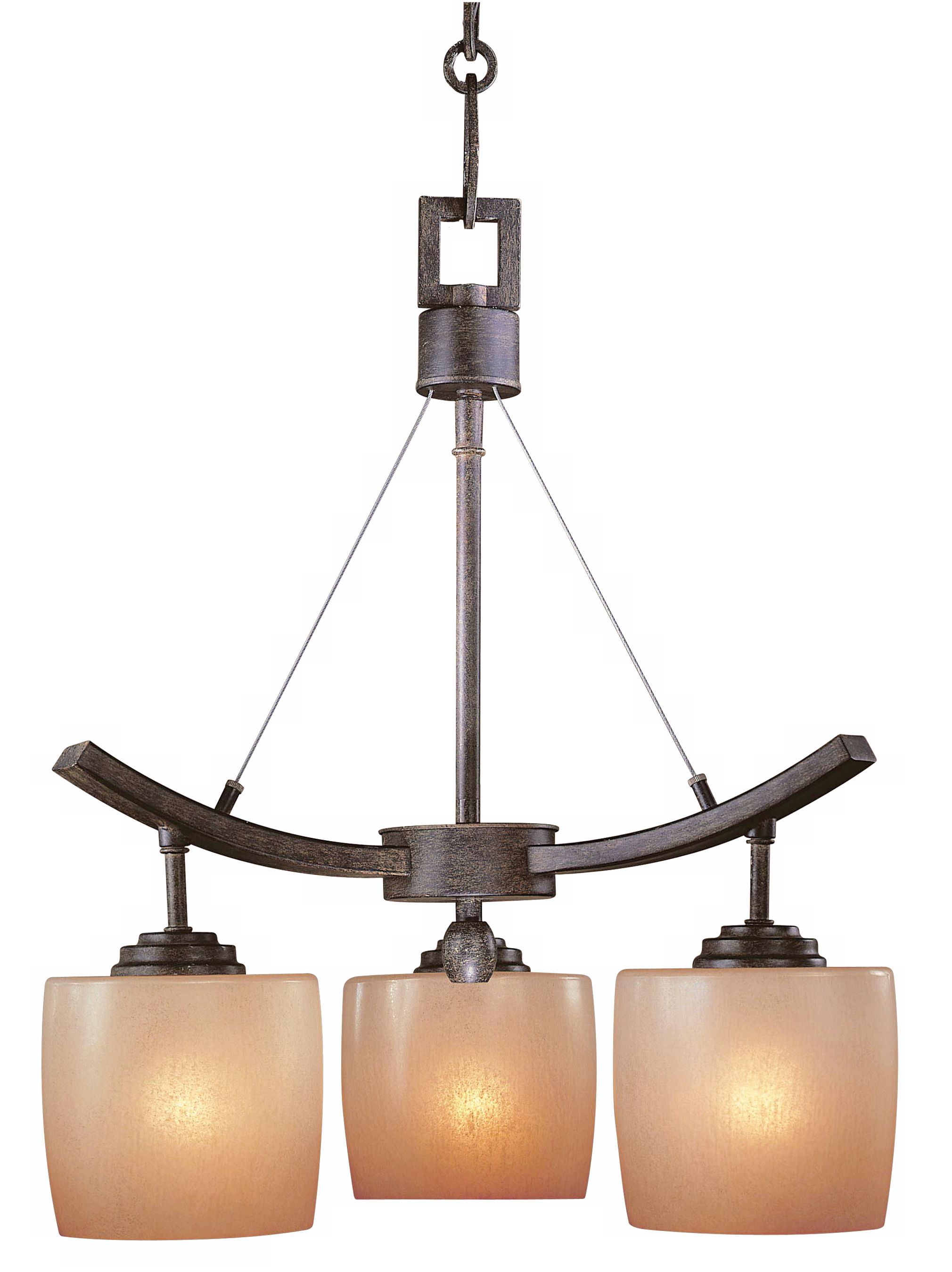 Raiden Collection Three Light 17" Wide Chandelier - #01031 | Lamps Plus