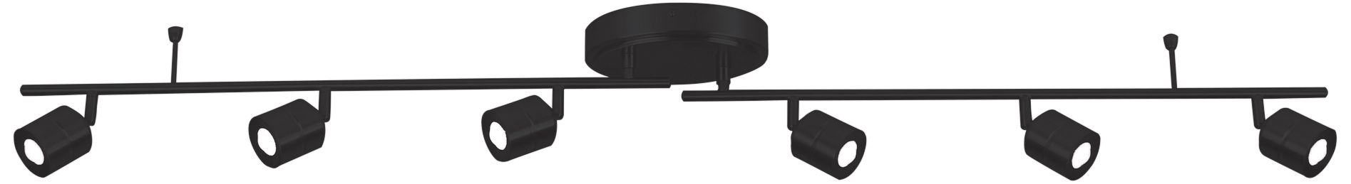 Core 6-Light Deep Black LED Track Fixture - #124F1 | Lamps Plus