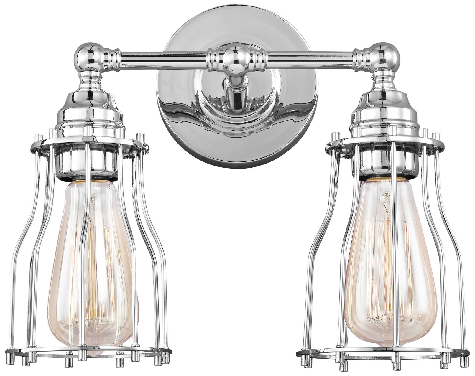 Feiss Calgary 10 1/2" High 2-Light Chrome Wall Sconce - #19D40 | Lamps Plus