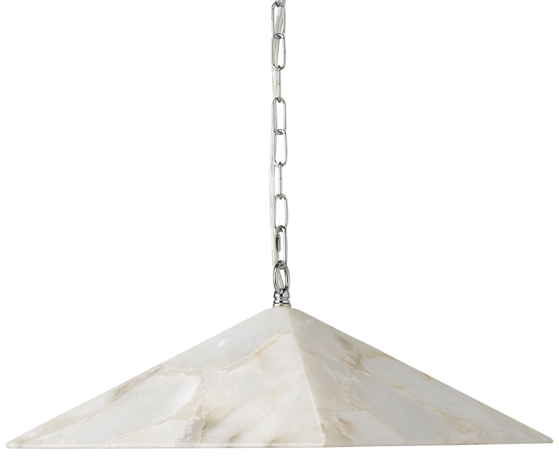 Jamie Young Borealis 15"W Alabaster Pyramid Pendant Light - #1V177 ...