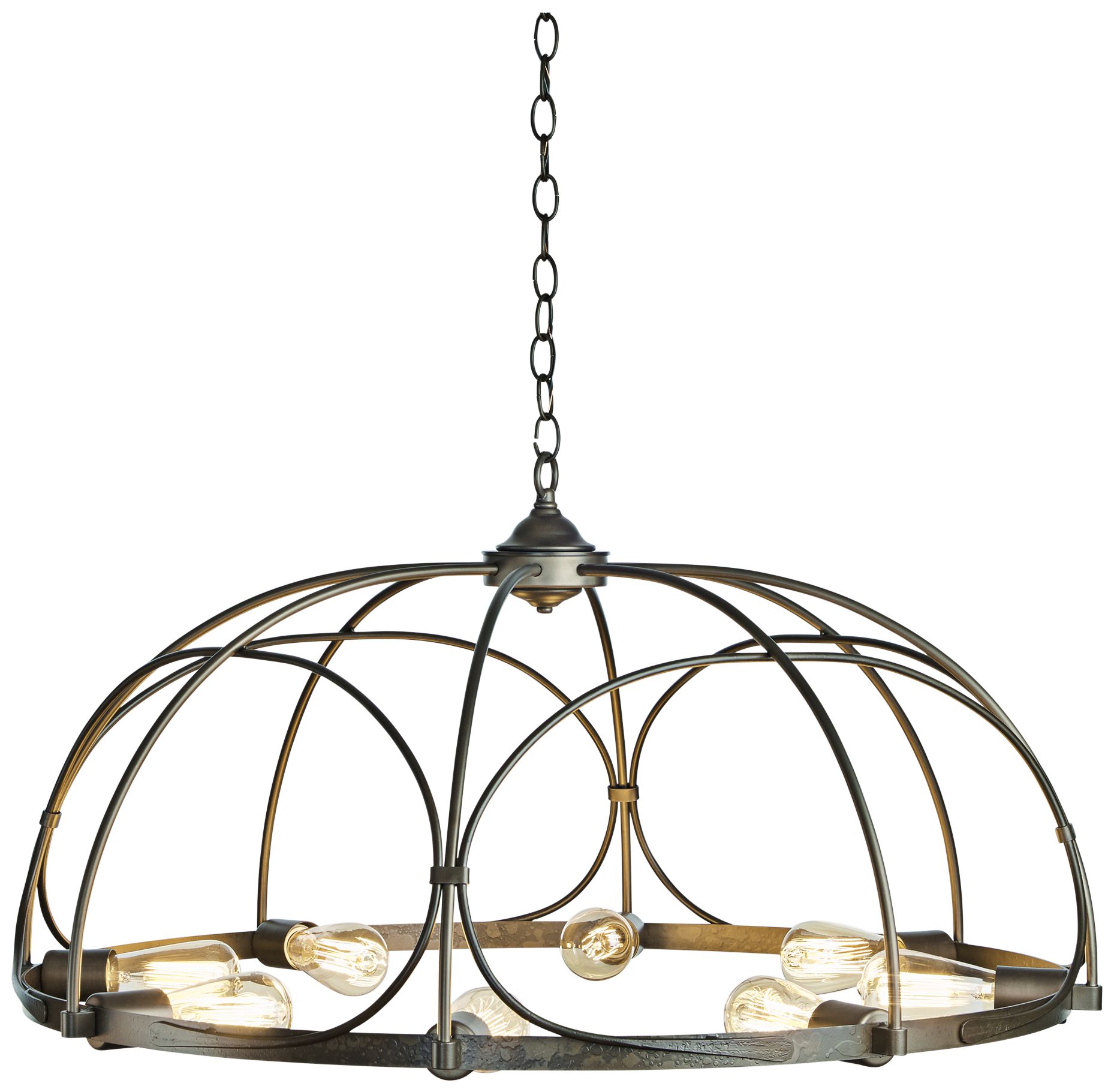 Hubbardton Forge Arbor 35 1/2" Wide 8-Light Smoke Chandelier - #20V19 ...