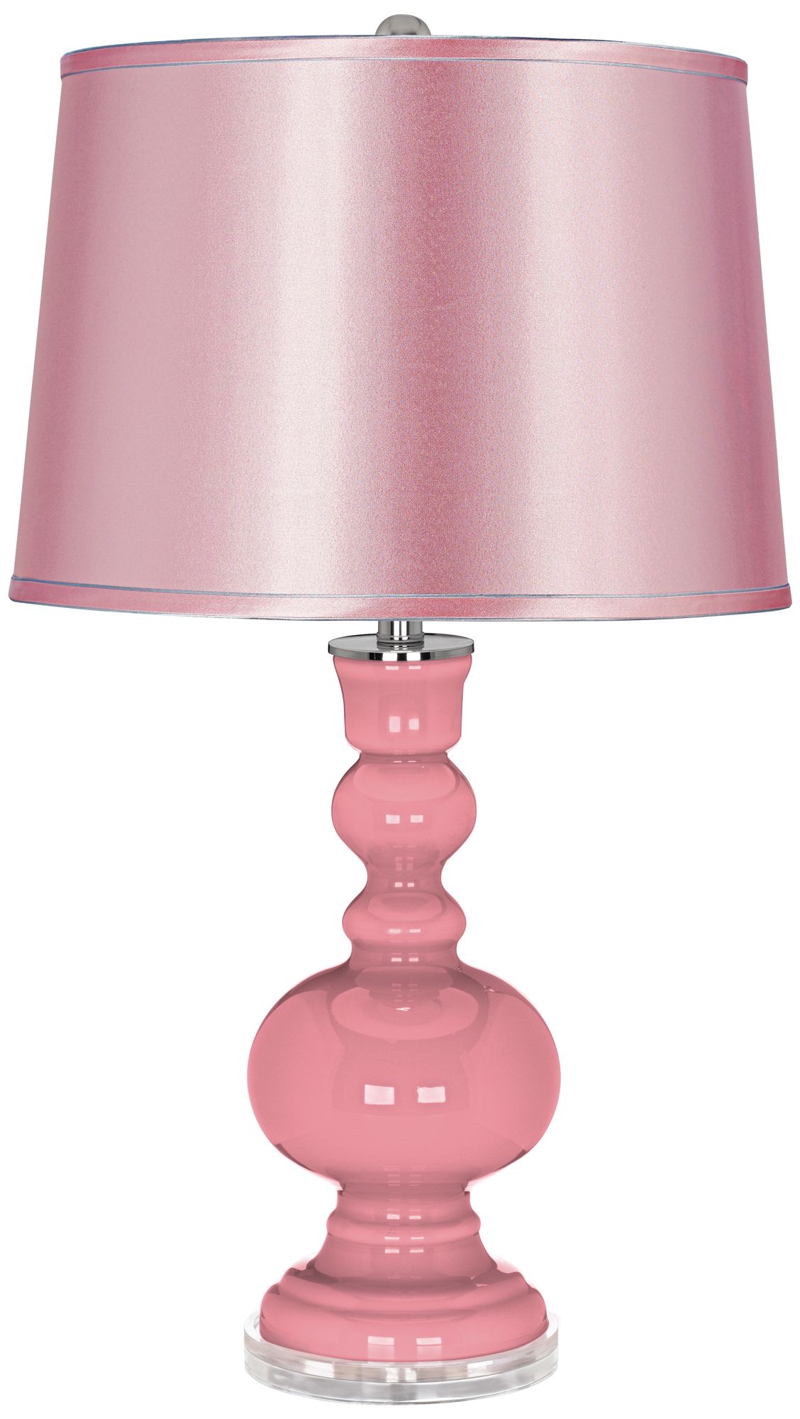 Haute Pink - Satin Pale Pink Shade Apothecary Table Lamp - #29F74 ...