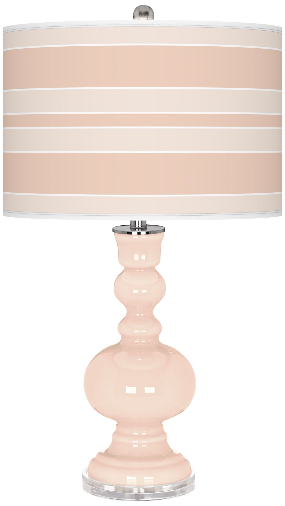 Linen Bold Stripe Apothecary Table Lamp - #29M51 | Lamps Plus