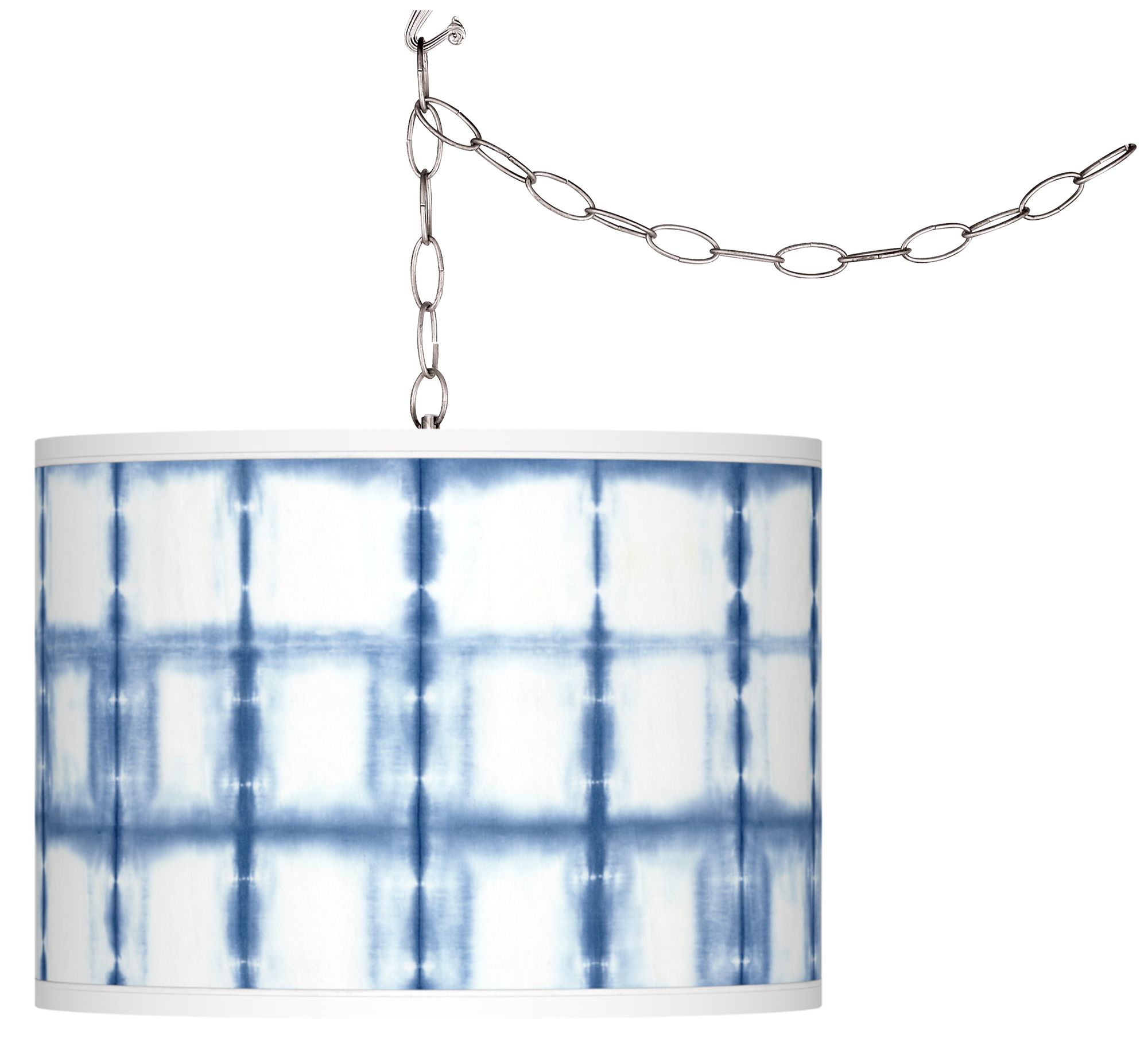 Blue Mist Giclee Glow Plug-In Swag Pendant - #30F94 | Lamps Plus