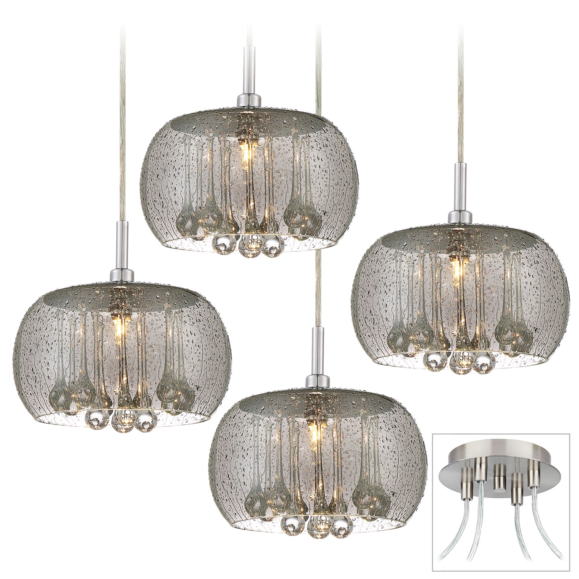 Rainier Light Crystal Ceiling Fan | Shelly Lighting