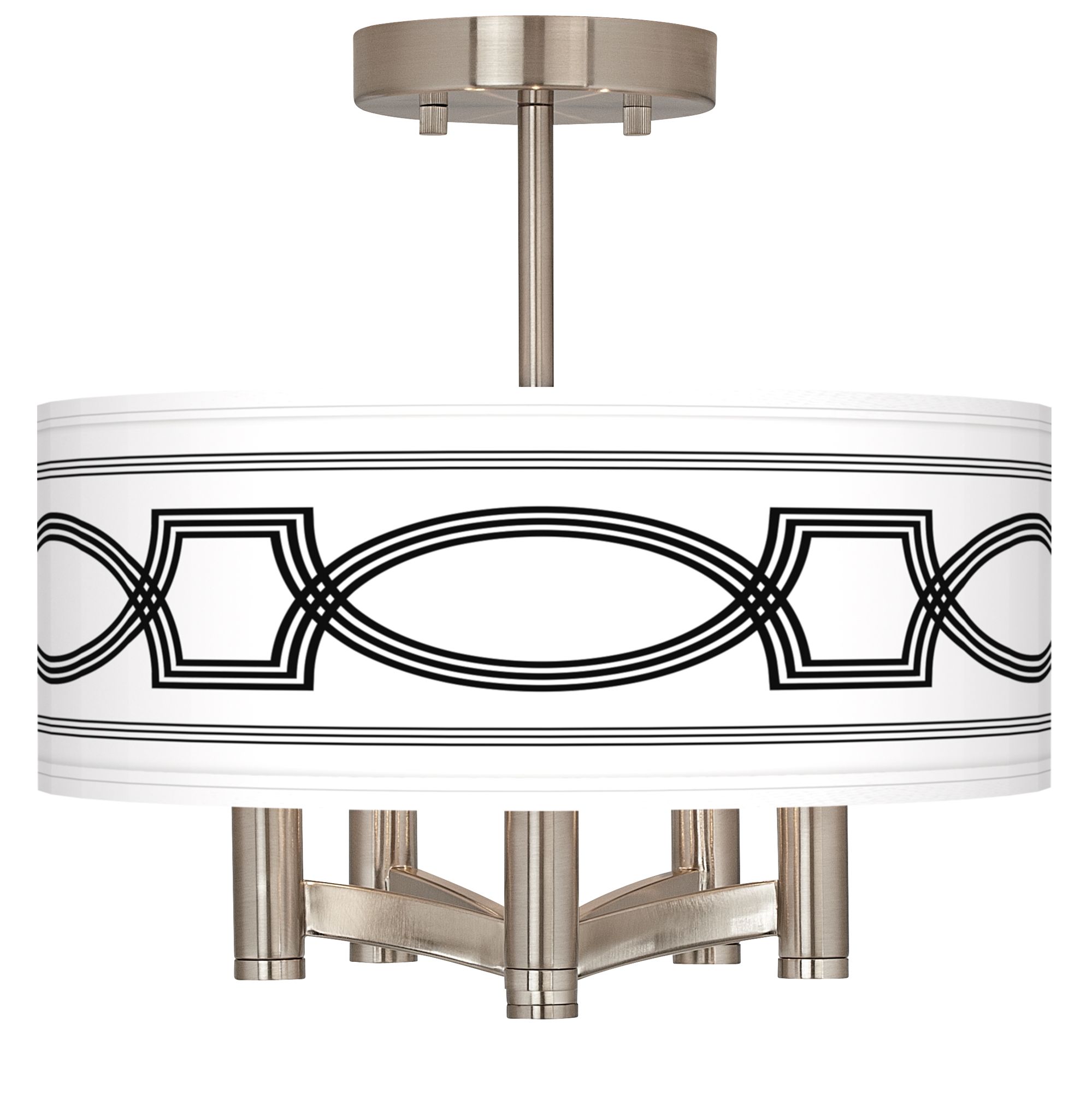Concave Ava 5-Light Nickel Ceiling Light - #30Y86 | Lamps Plus