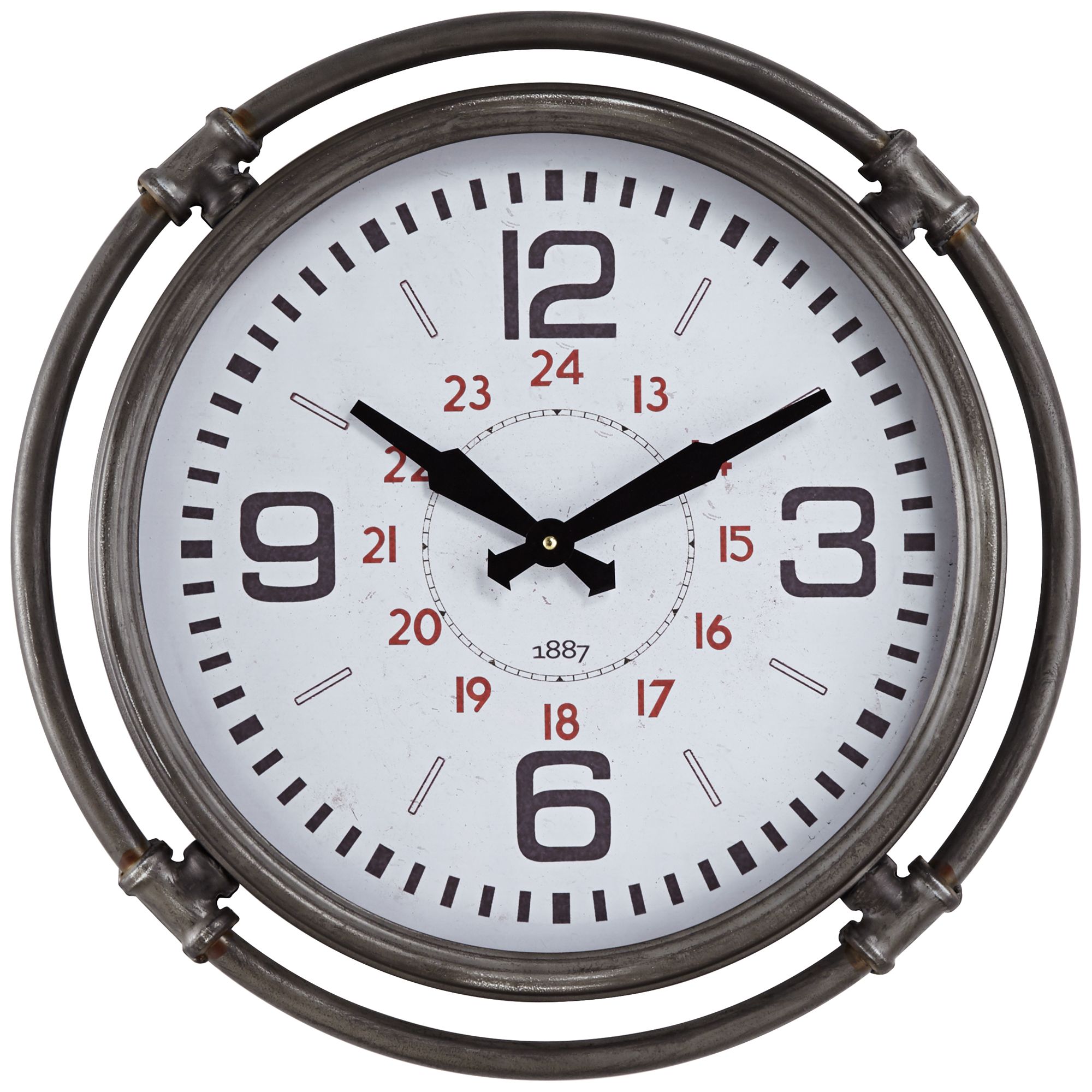 Marco 18 3/4" High Metal Wall Clock - #39G06 | Lamps Plus