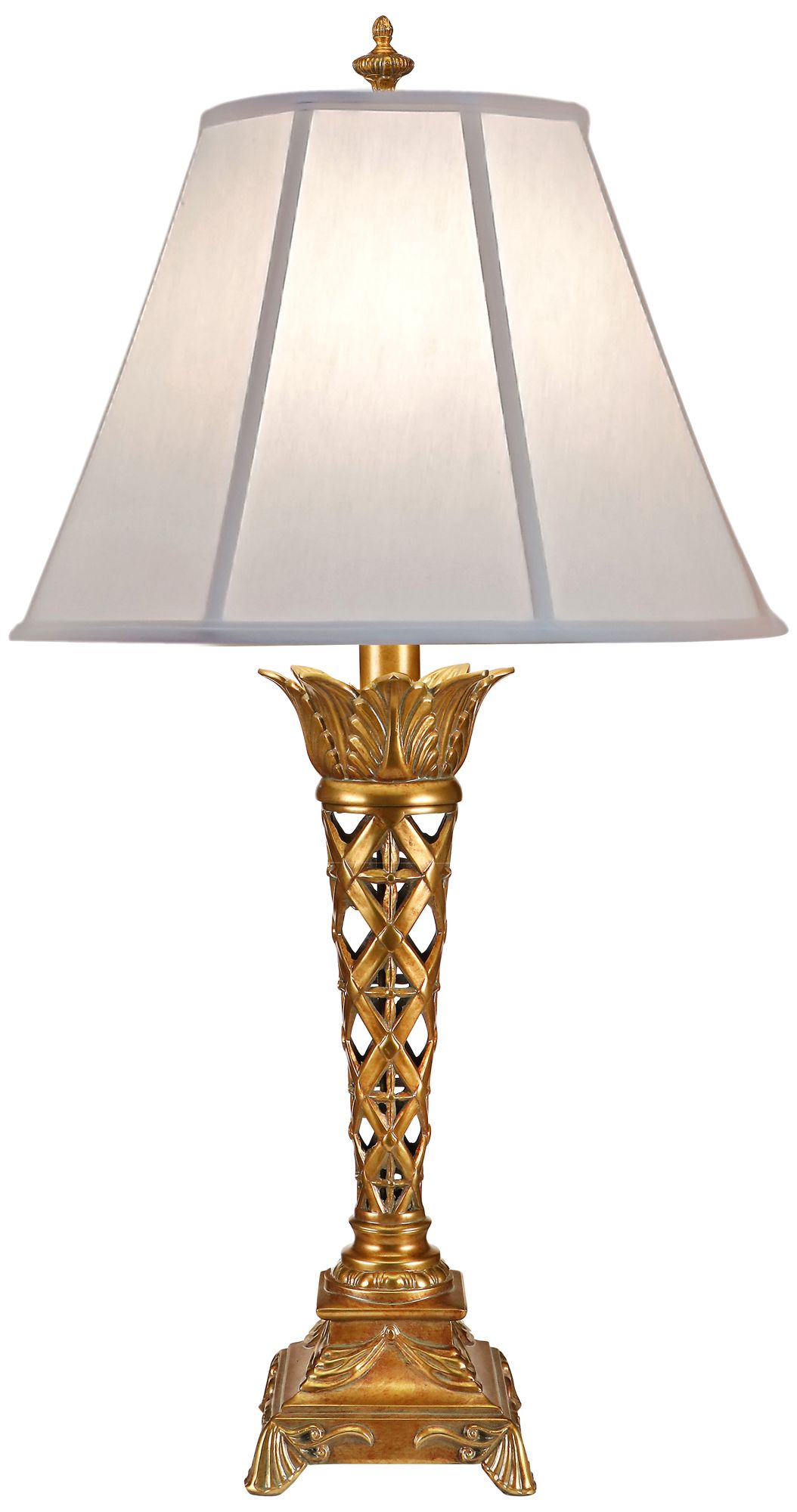 Stiffel Burnished Brass Double Pull Chain Table Lamp - #7H656 | Lamps Plus