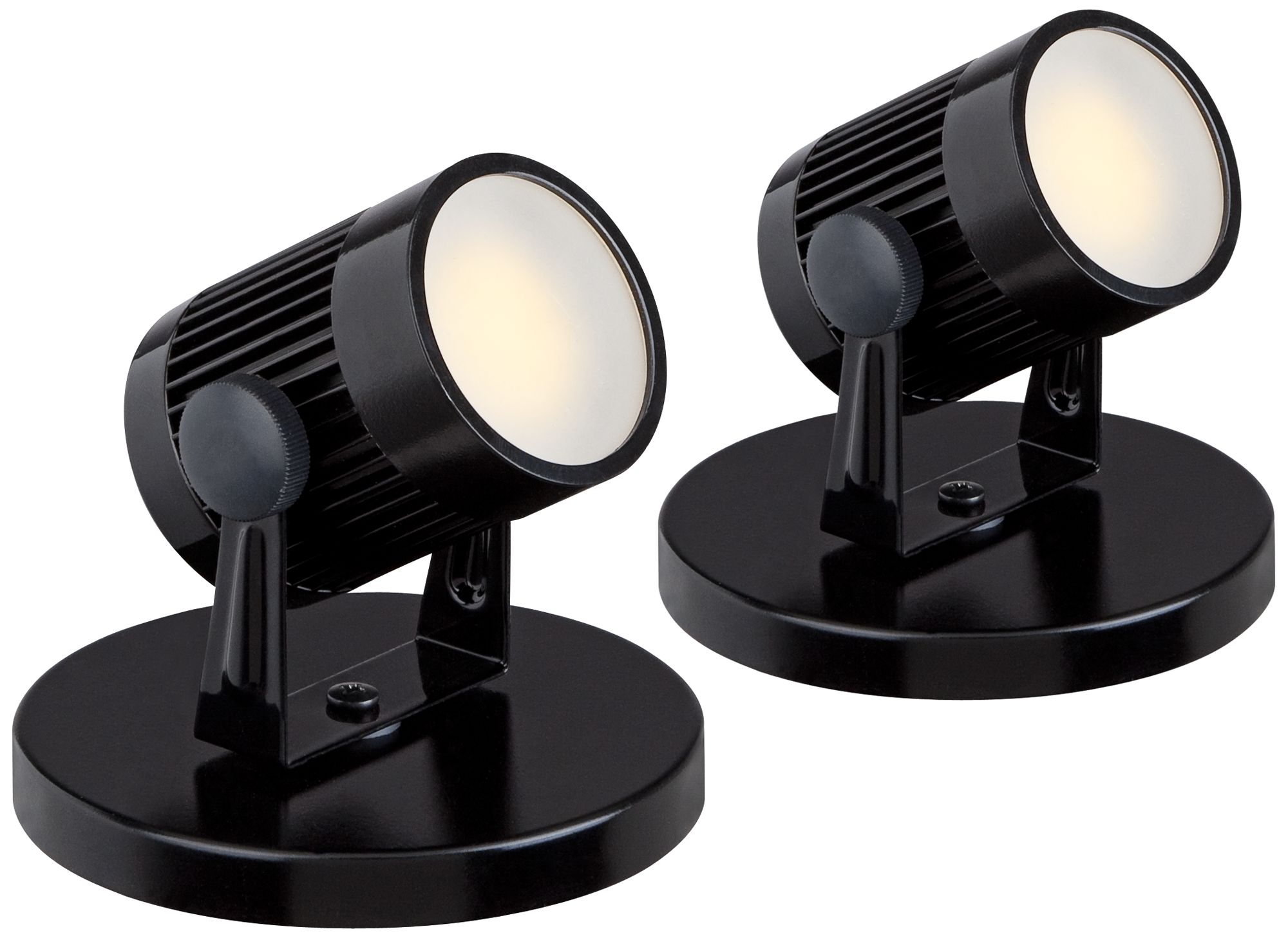 Downey 2 3/4" High LED Mini-Uplight in Black Set of Two - #43W38 ...