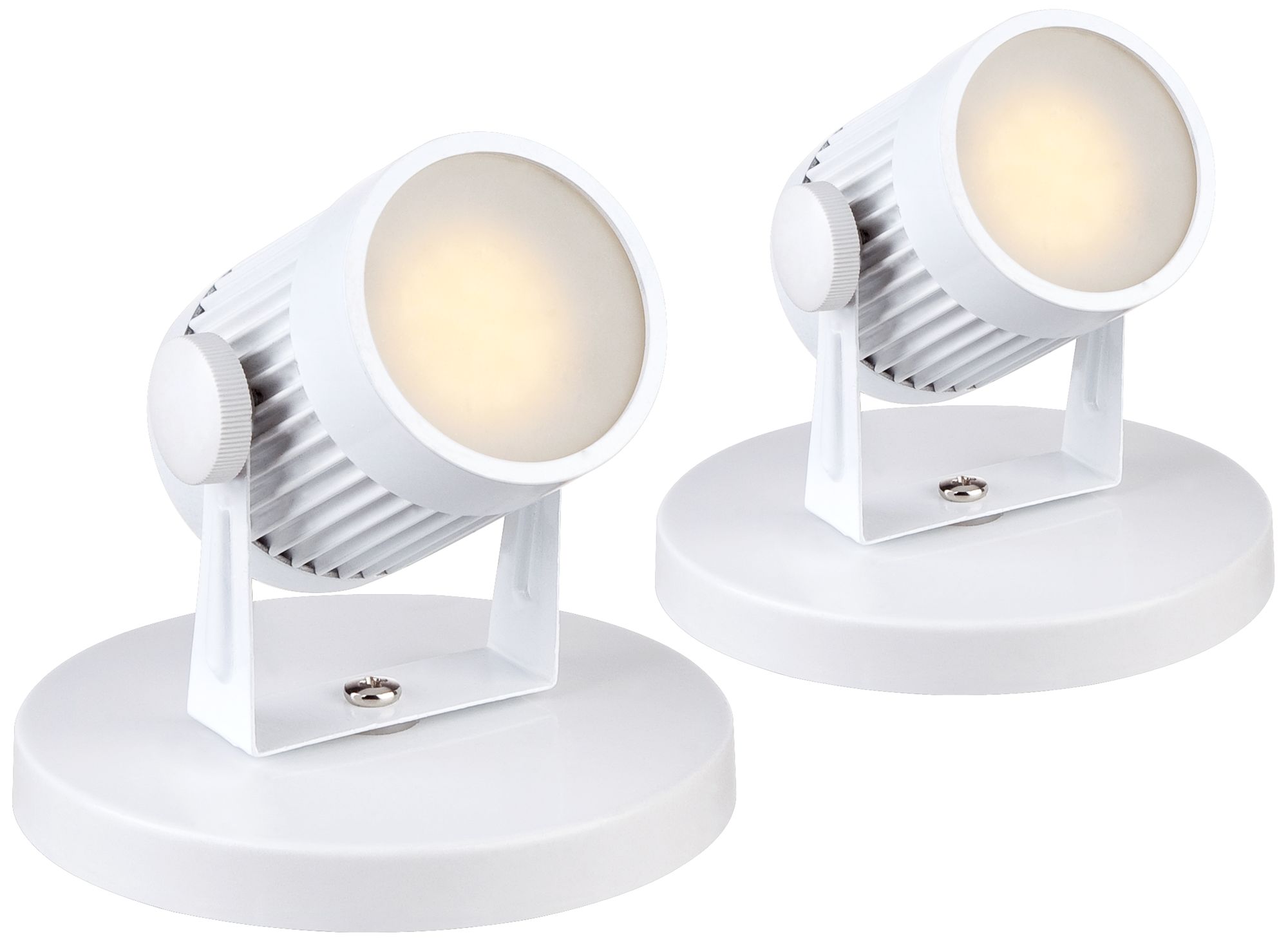 Downey 2 3/4" High White LED Mini-Uplights - Set of Two - #43W39 ...