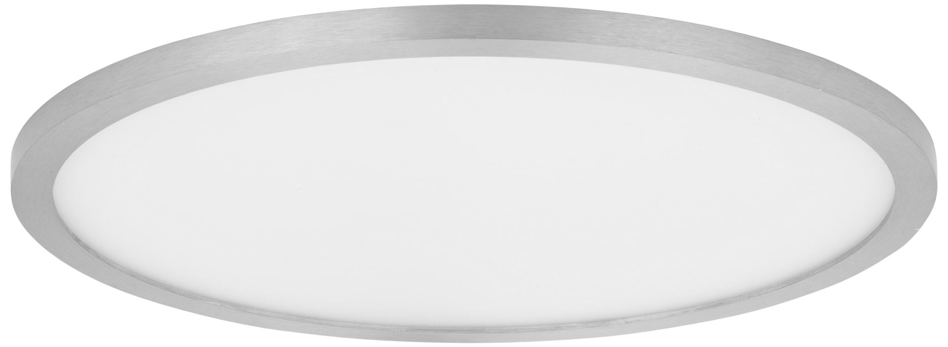 Maxim Wafer 15"W Satin Nickel 3000K LED Round Ceiling Light - #45W39 ...