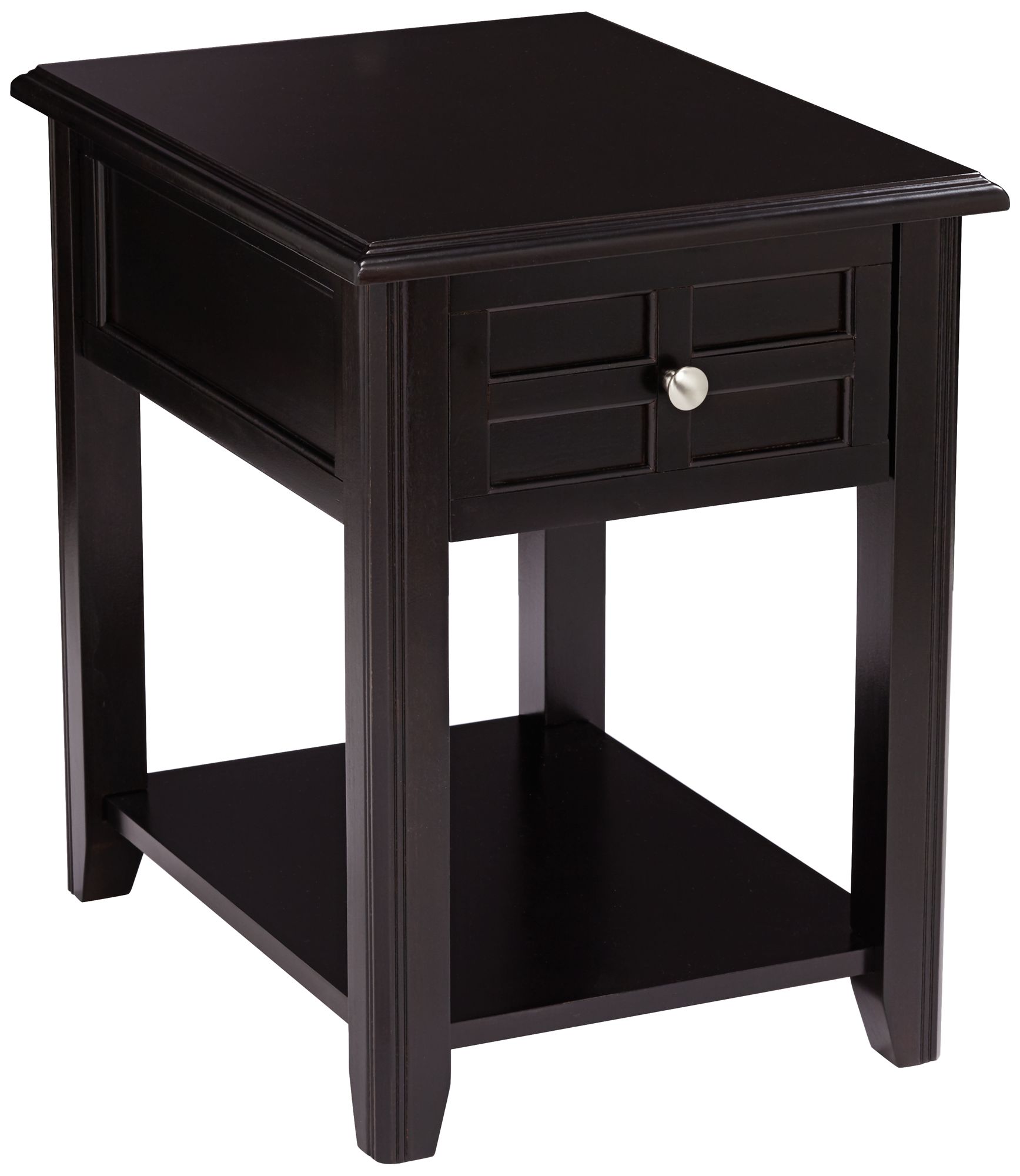 Carrier 18" Wide Dark Espresso 1-Drawer Chairside End Table - #46M39 ...