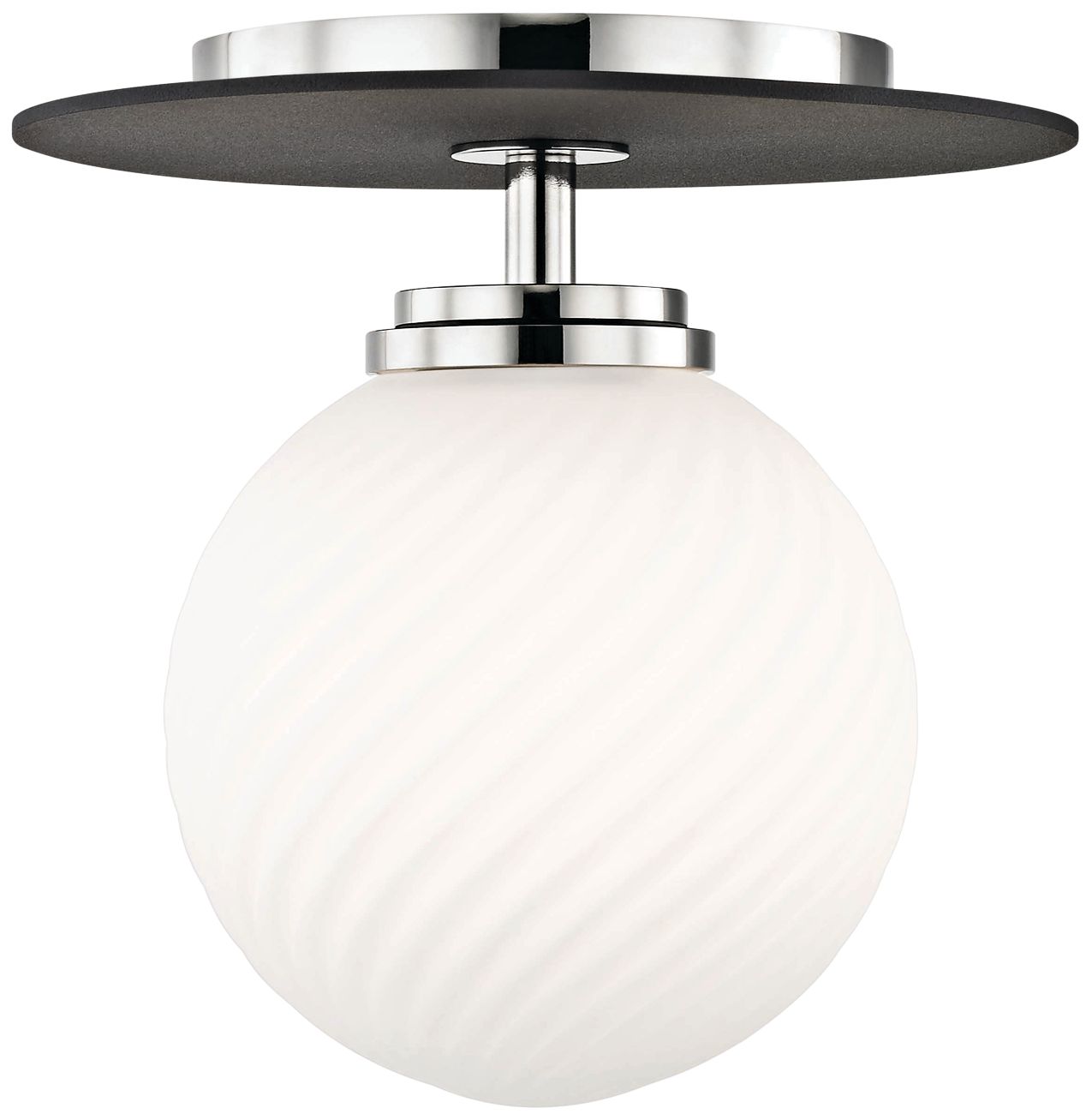 Mitzi Ellis 7" Wide Polished Nickel LED Ceiling Light - #46X57 | Lamps Plus