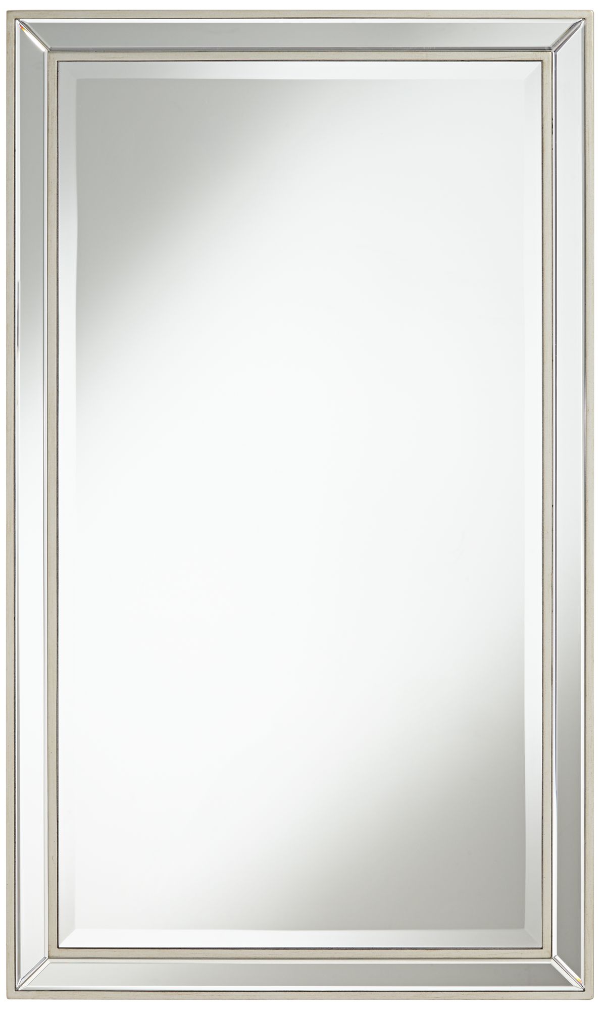 Helena Antique Silver 25" x 42" Rectangular Wall Mirror - #47A99 ...