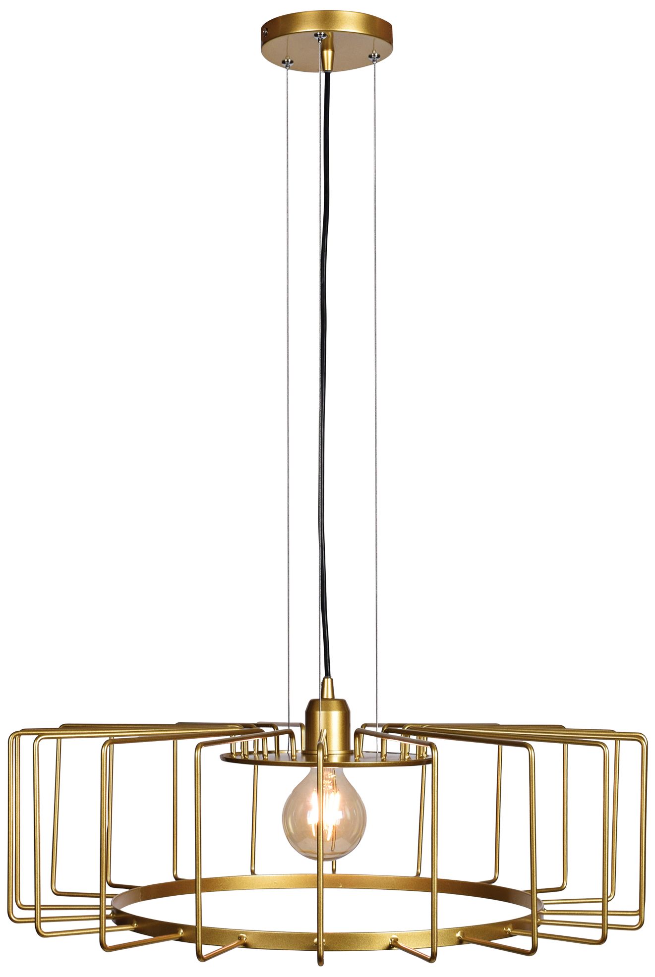 Wired 23 1/4" Wide Gold LED Pendant Light - #47K40 | Lamps Plus