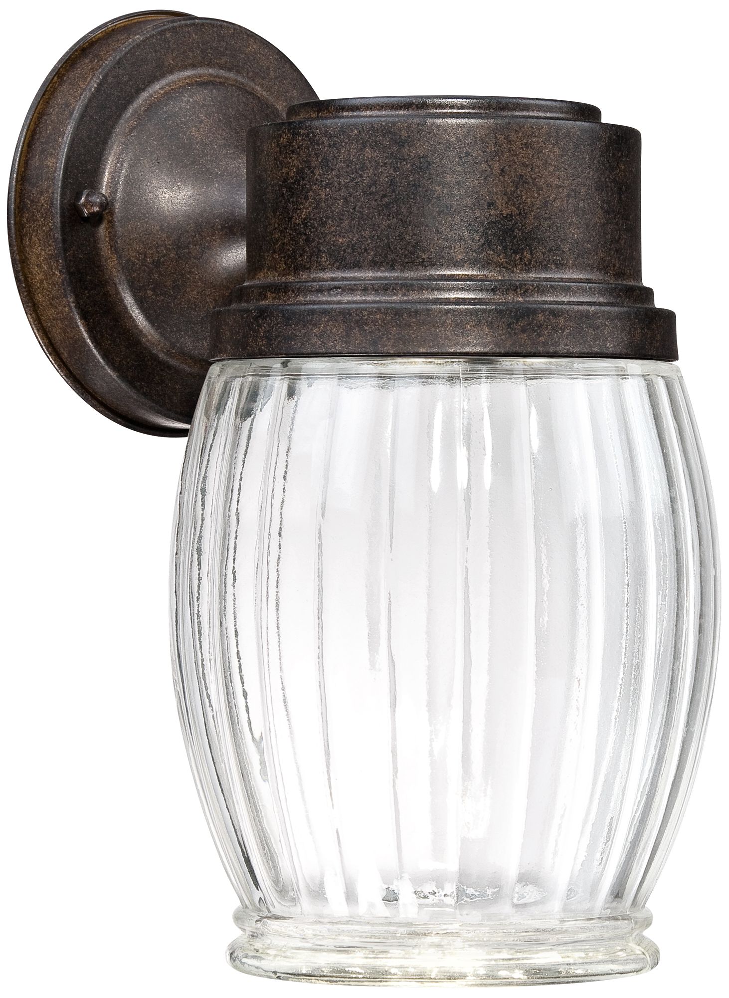 Fulton 10" High LED Forged Sienna Outdoor Wall Light - #4X916 | Lamps Plus