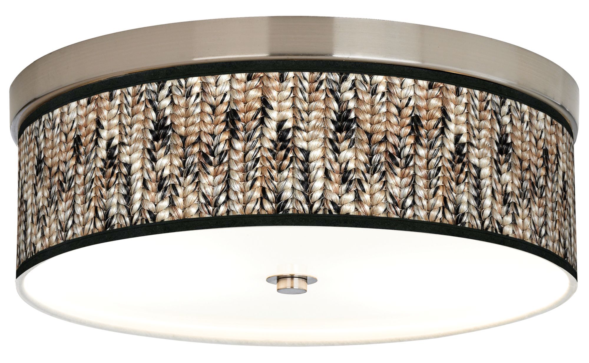 Braided Jute Giclee Energy Efficient Ceiling Light - #54X86 | Lamps Plus