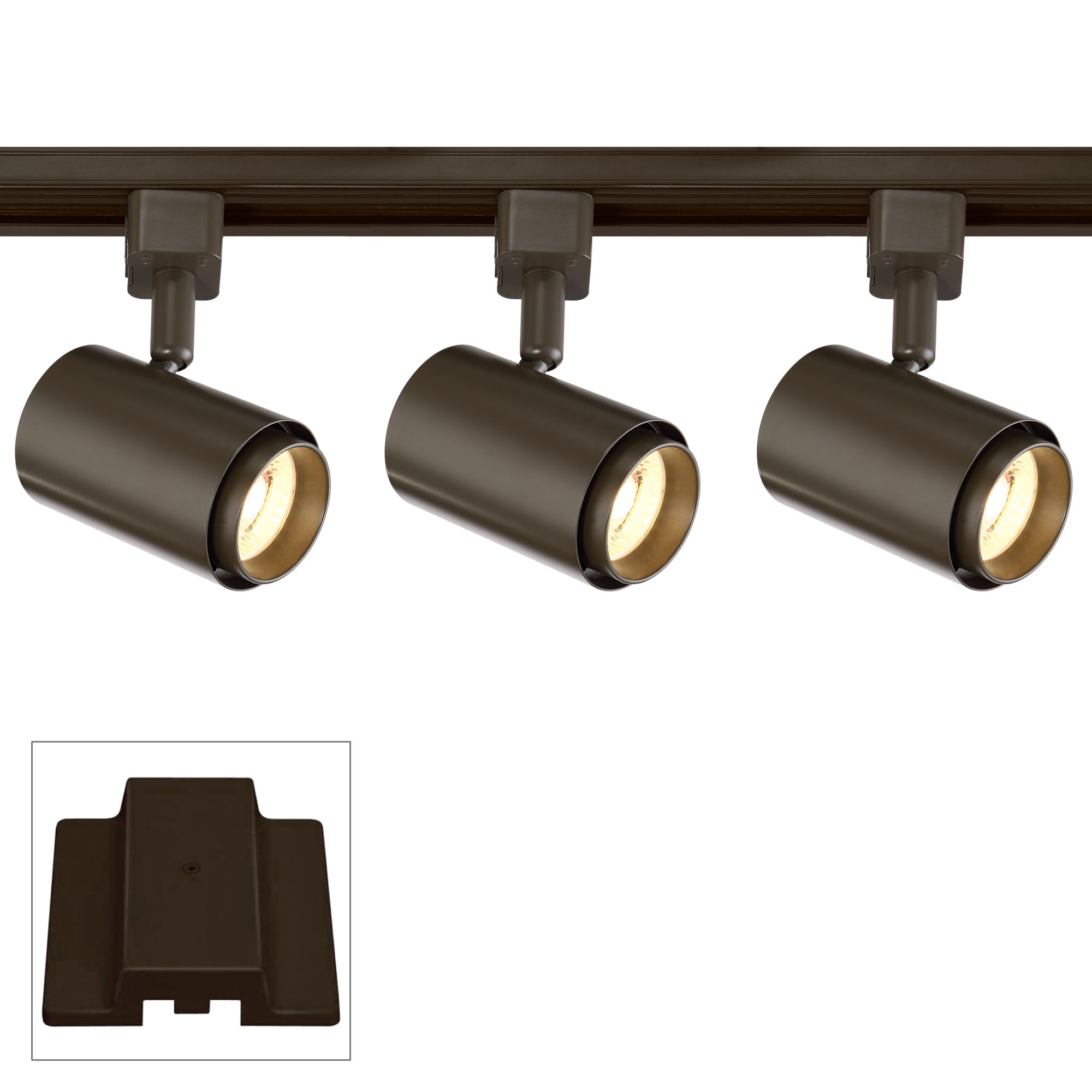 Brown, Complete Track Kits, Track Lighting | Lamps Plus