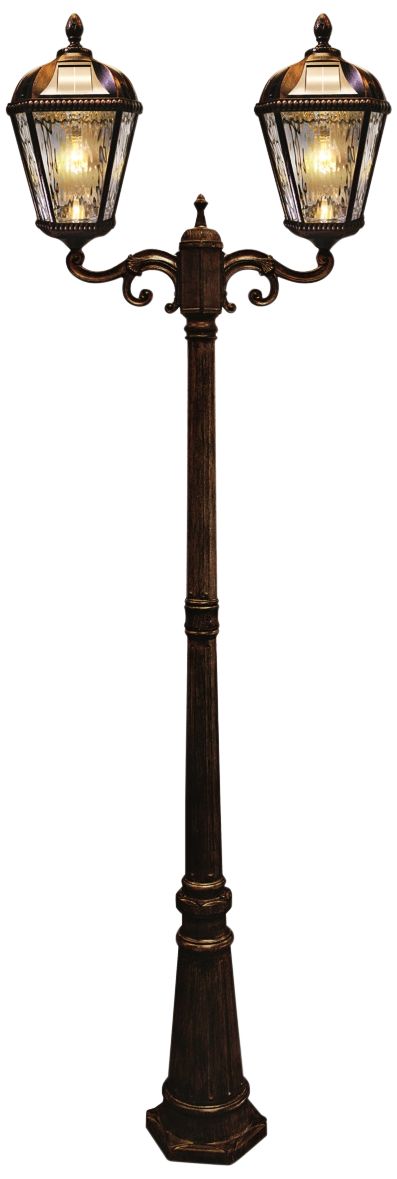 Royal Bulb 89" High Brushed Bronze Solar LED Outdoor Post Light ...