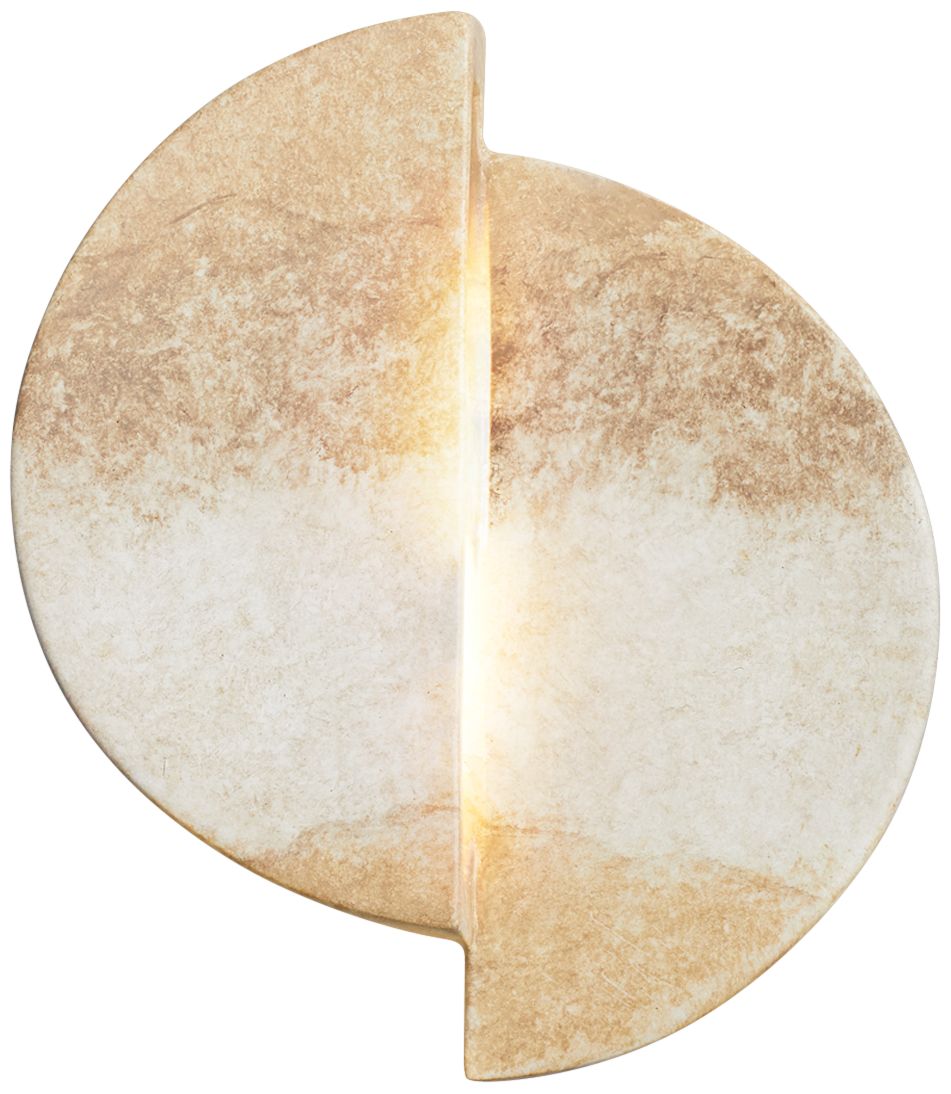 Ambiance Collection 9" High Greco Travertine LED Wall Sconce - #60X01 ...