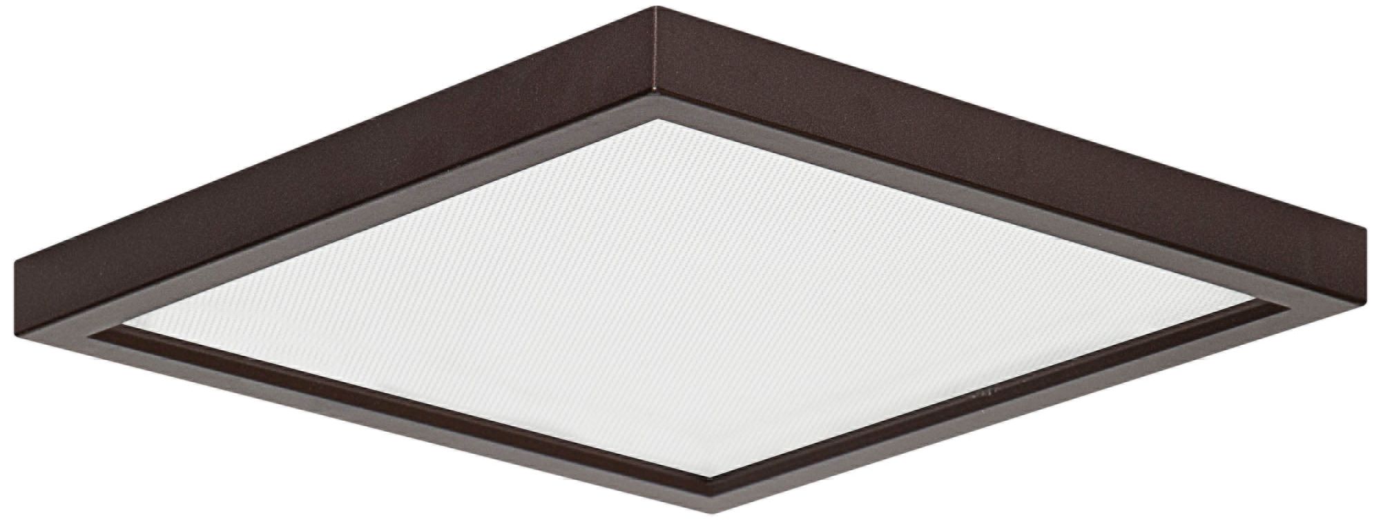 Pancake Disc 5 1/2" Square Bronze LED Outdoor Ceiling Light - #61X50 ...