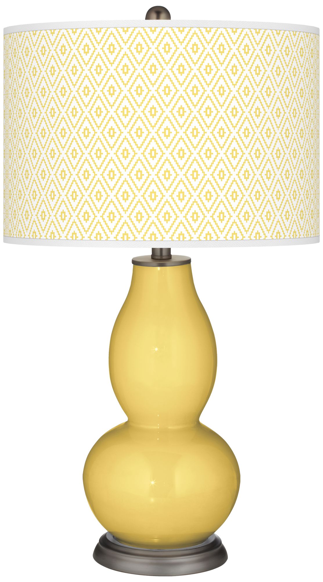 Daffodil Diamonds Double Gourd Table Lamp - #62N14 | Lamps Plus