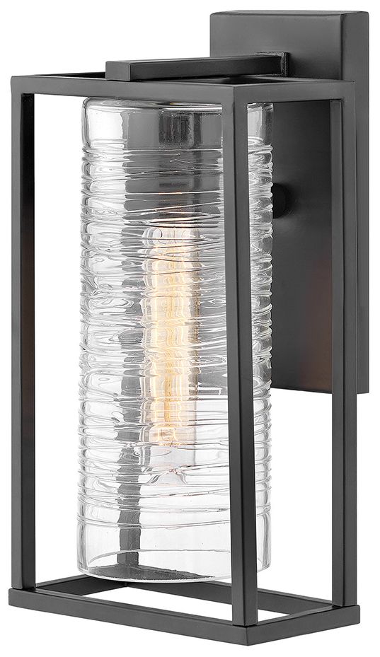 Hinkley Pax 10" High Satin Black Outdoor Wall Light - #63J69 | Lamps Plus