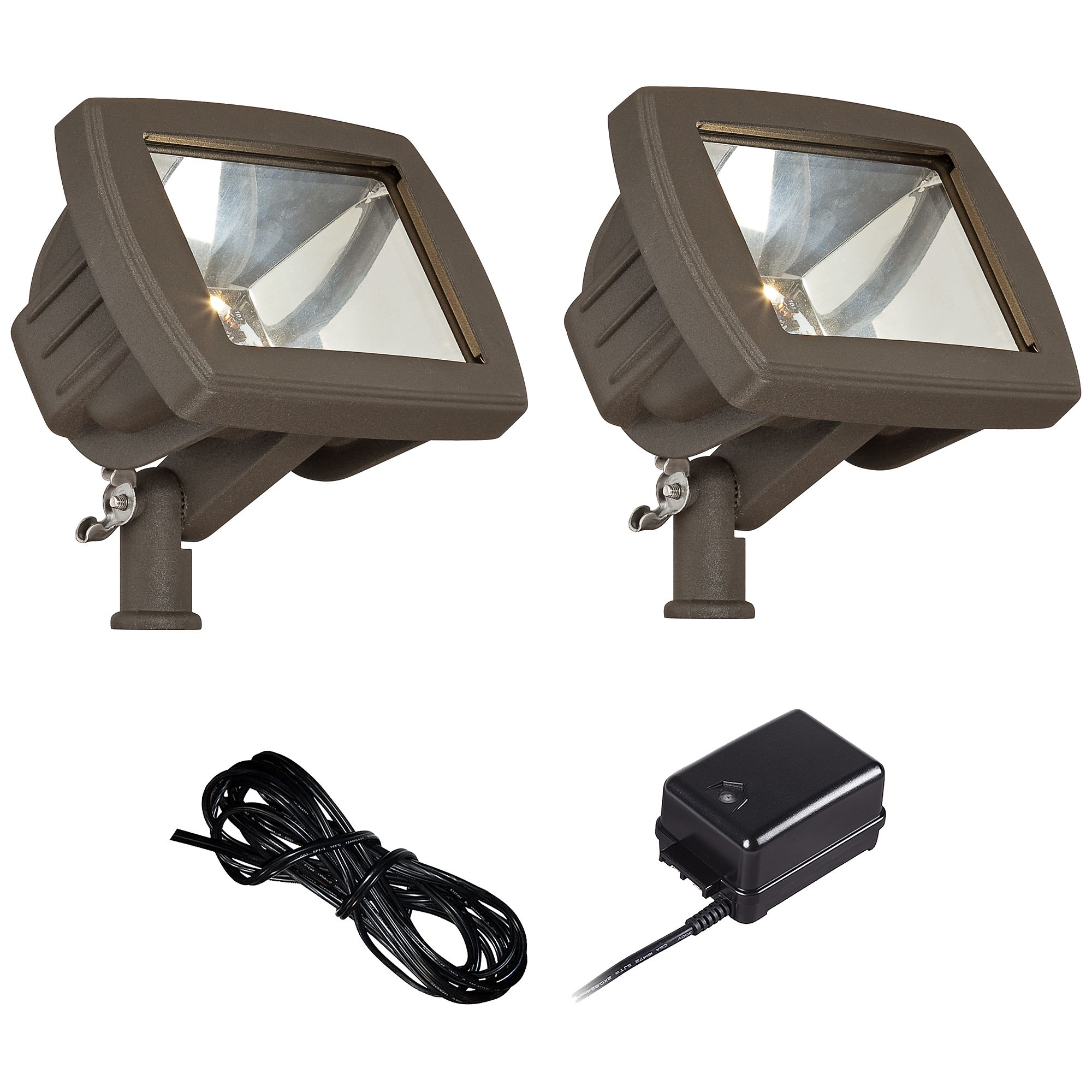 Bronze LED Flood Light Landscape Kit - #64N73 | Lamps Plus