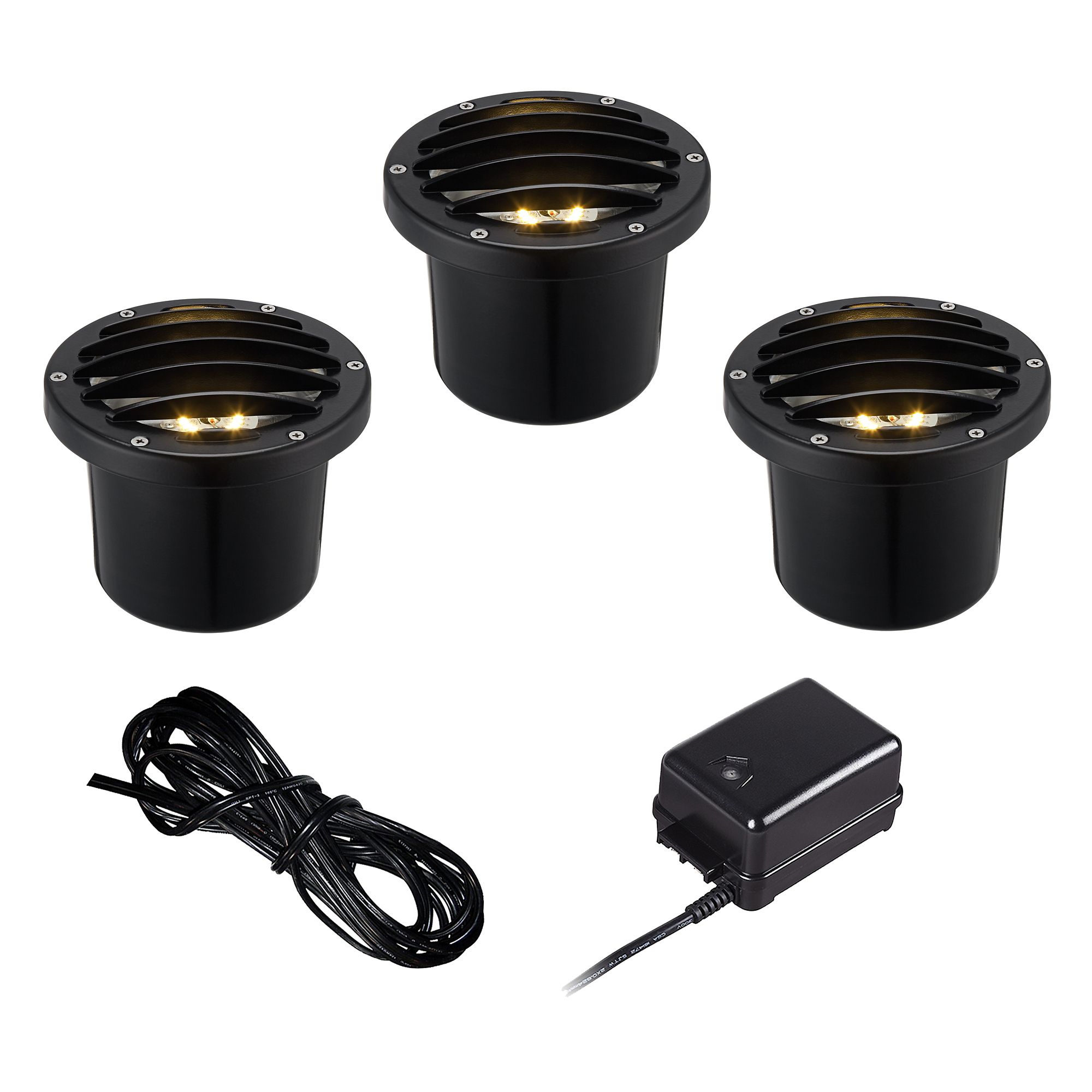 In-Ground 5-Piece Large LED Well Light Set - #64N99 | Lamps Plus