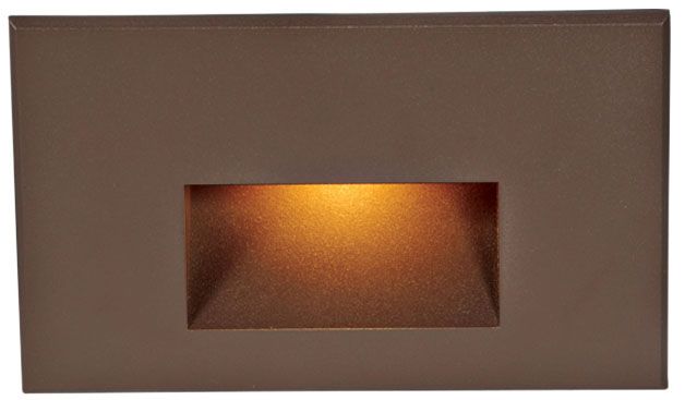WAC LEDme 5" Wide Bronze Horizontal Amber LED Step Light - #66A30 ...