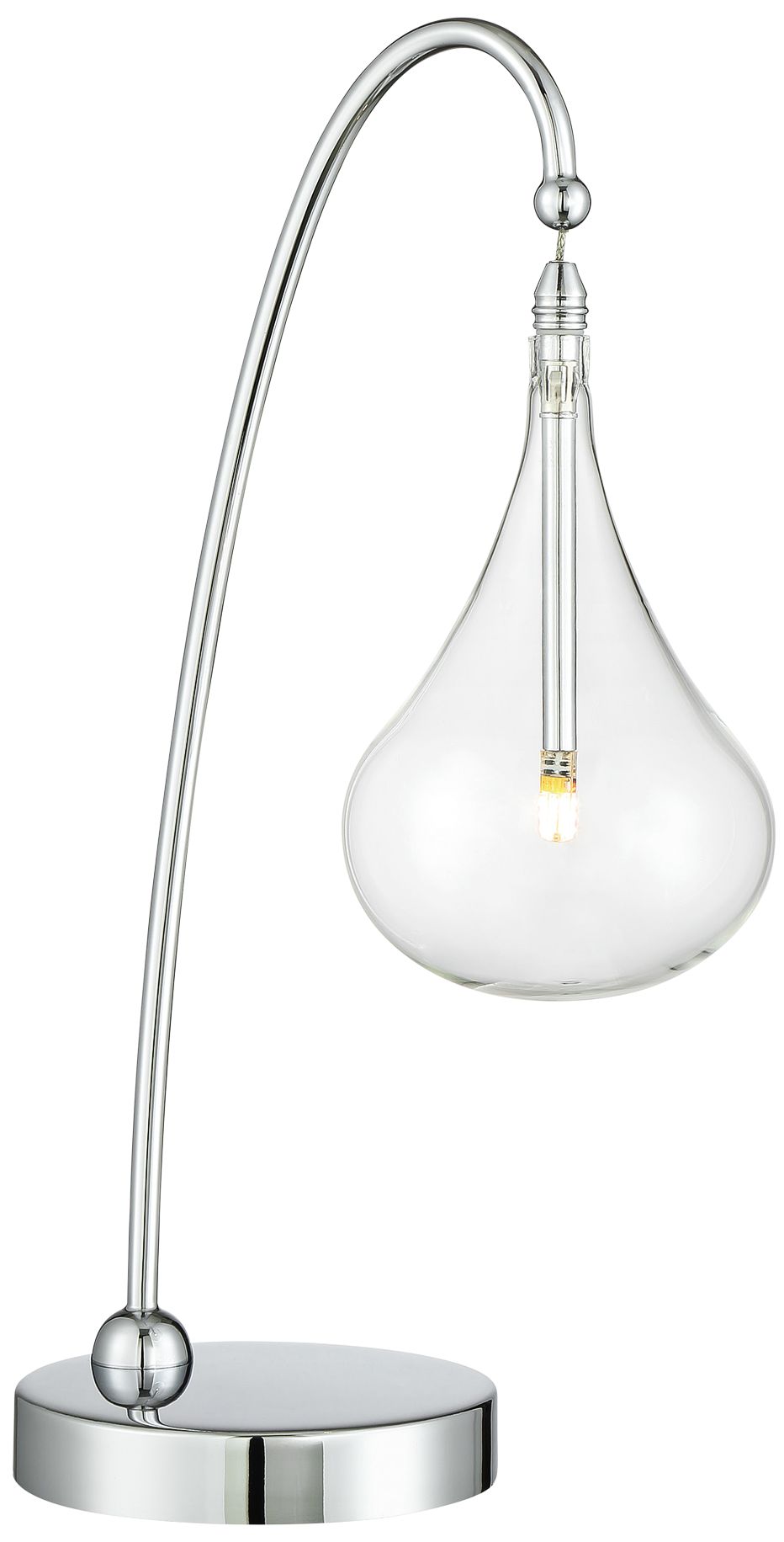 Lite Source Blummer Droplet Glass LED Desk Lamp - #69V04 | Lamps Plus