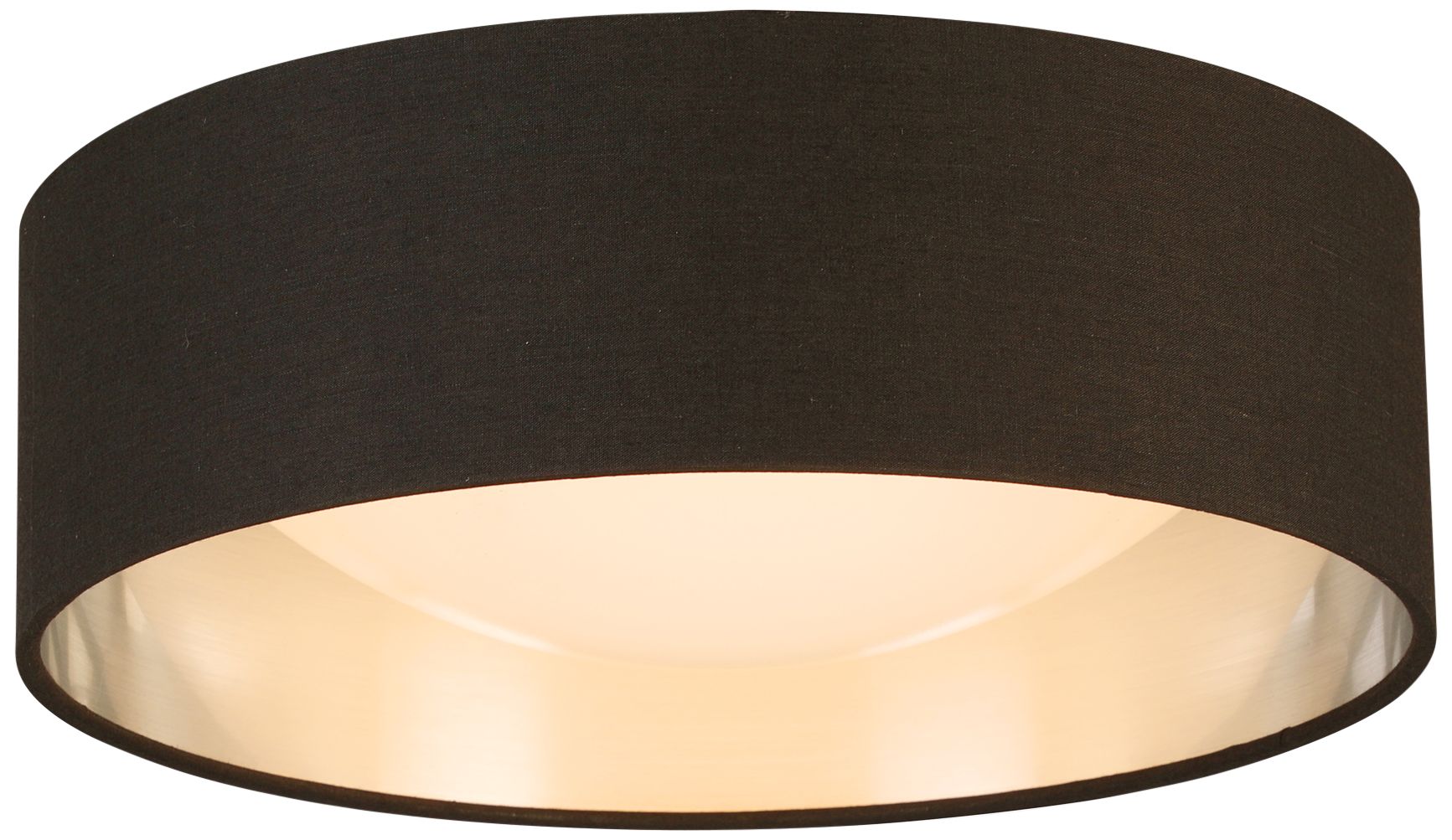 Eglo Orme 12" Wide Black and Brushed Nickel LED Modern Ceiling Light ...