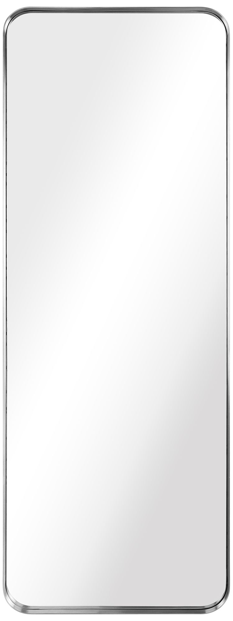 Ultra Brushed Silver 18" x 48" Framed Wall Mirror - #726A1 | Lamps Plus