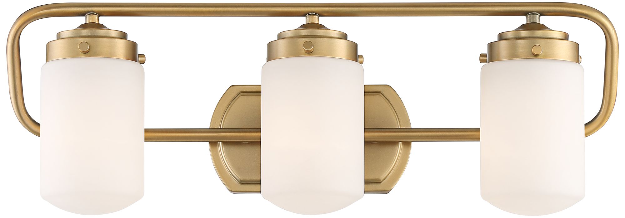 Nichols 24"W Antique Brass 3-Light Bath Light - #72N00 | Lamps Plus