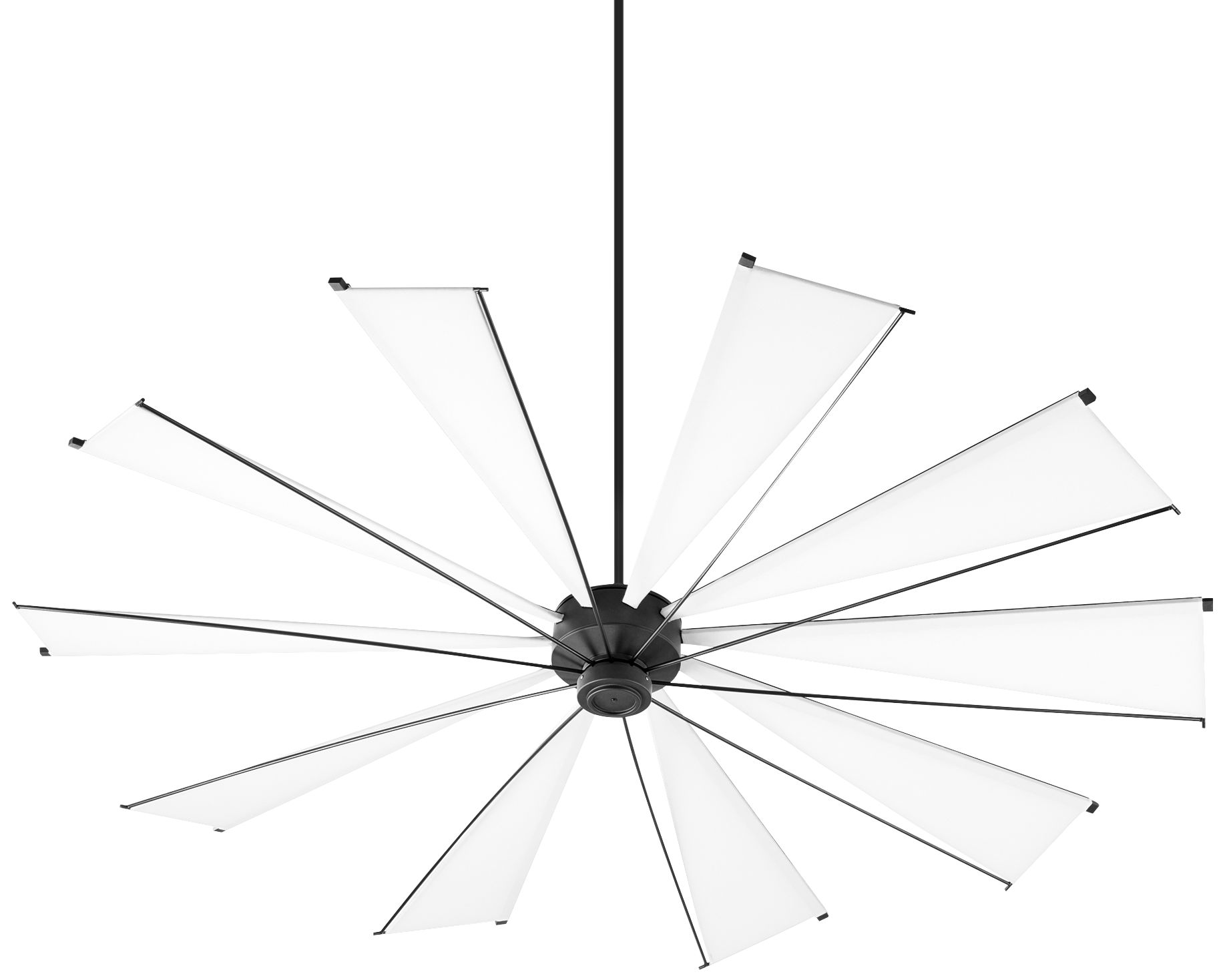 92" Quorum Mykonos Noir Ceiling Fan - #72N69 | Lamps Plus