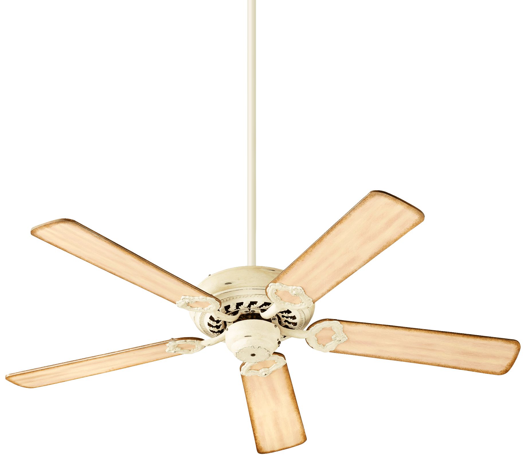 52" Quorum Monticello Persian White Ceiling Fan - #72W84 | Lamps Plus