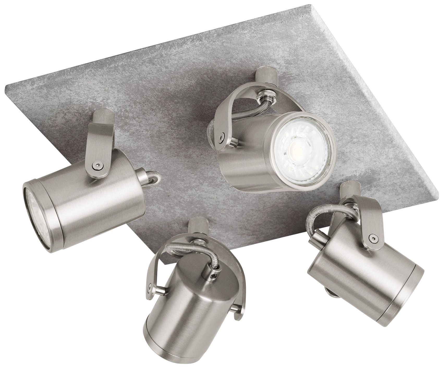 Eglo Praceta 4-Light Concrete Gray LED Ceiling Track Fixture - #74R89 ...