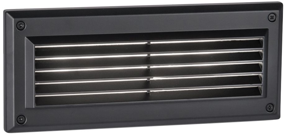 Endurance 9 1/2"W Architectural Black Louver LED Brick Light - #75G23 ...