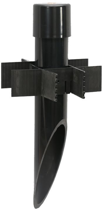 Black PVC Landscape Mounting Post with Cap - #80K43 | Lamps Plus