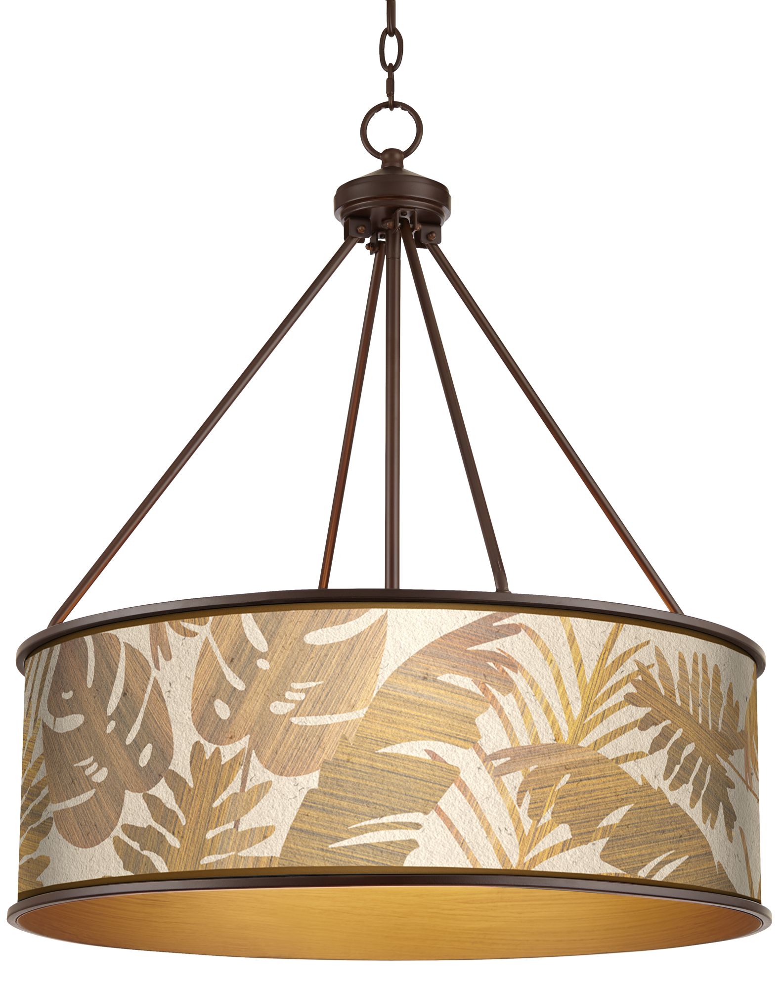 Tropical Woodwork Yulie 24 3/4" Wide Bronze Pendant Light - #81R81 ...