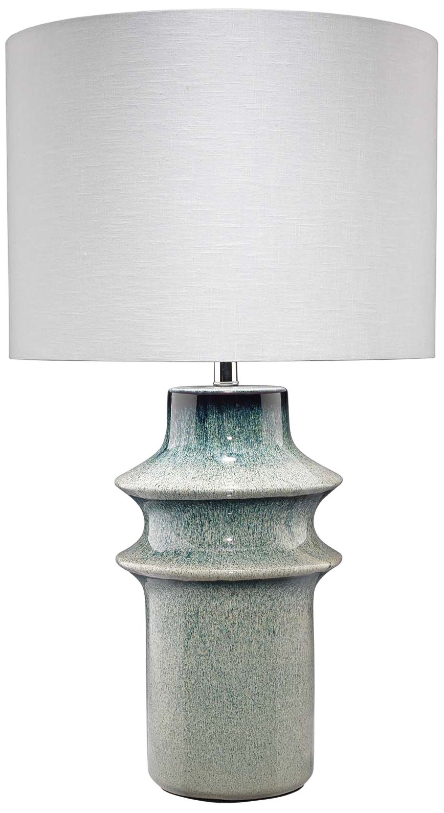 Jamie Young Cymbals Blue Ceramic Vase Table Lamp - #82V22 | Lamps Plus