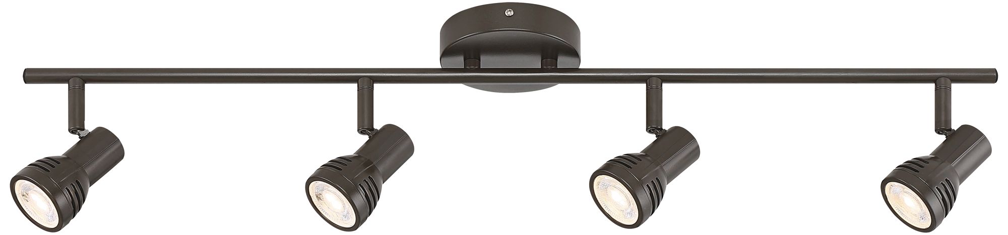 Pro Track LED 4-Light Bronze Finish LED Track Kit - #82X43 | Lamps Plus