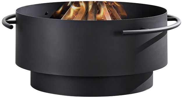 Brooks 28" Wide Black Round Wood Burning Outdoor Fire Pit - #86W73 ...