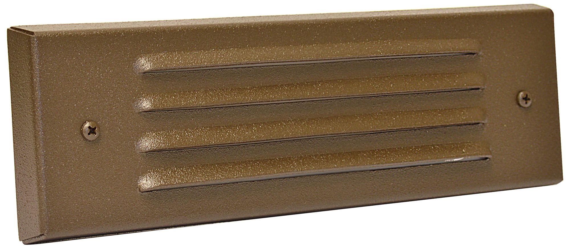 Bronze Texture 9 1/4" Wide LED 4-Louver Step/Brick Light - #8H468 ...