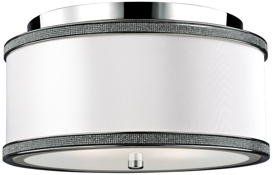 Colchester 11 3/4" Wide Polished Nickel Ceiling Light - #9R047 | Lamps Plus