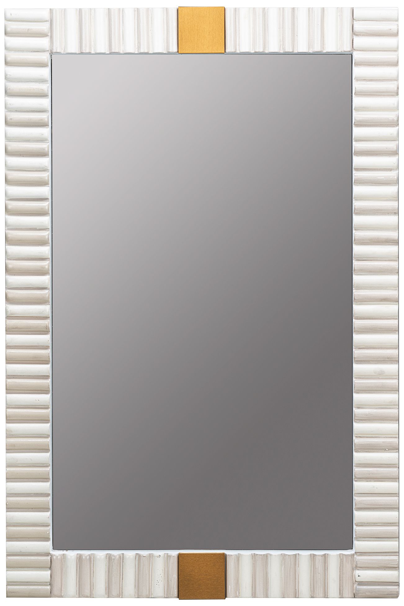 Jenessa Glossy White 24" x 36" Rectangular Wall Mirror - #928J1 | Lamps ...