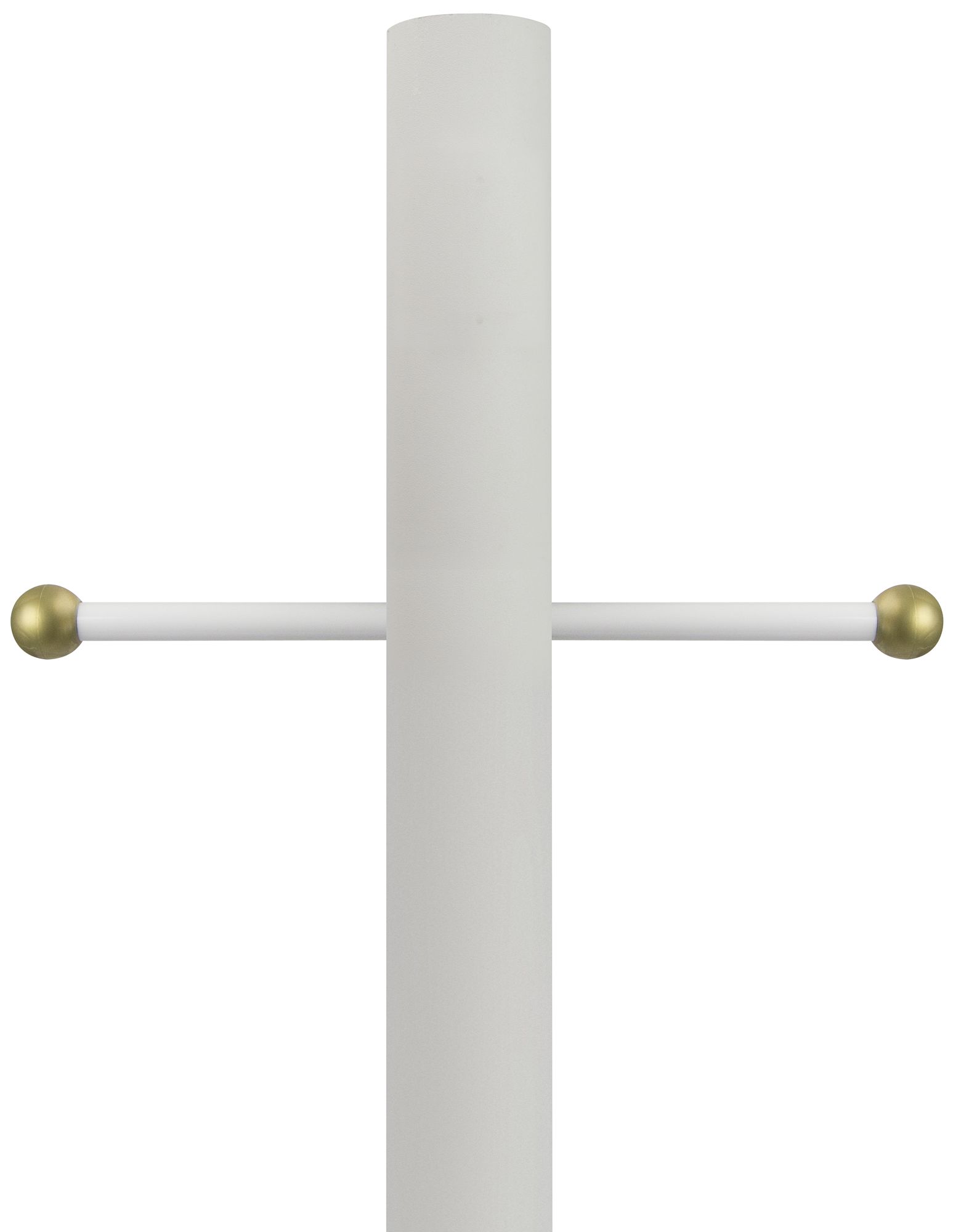White 96" High Cross Arm Outdoor Direct Burial Lamp Post - #93R66 ...