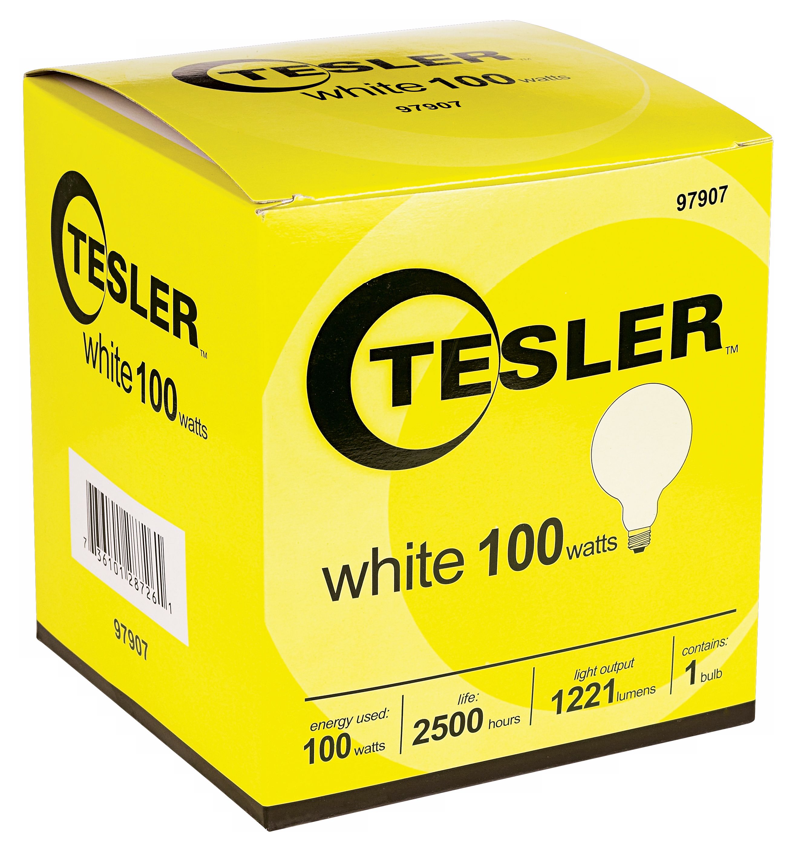 Tesler 100 Watt G40 White Glass Light Bulb - #97907 | Lamps Plus