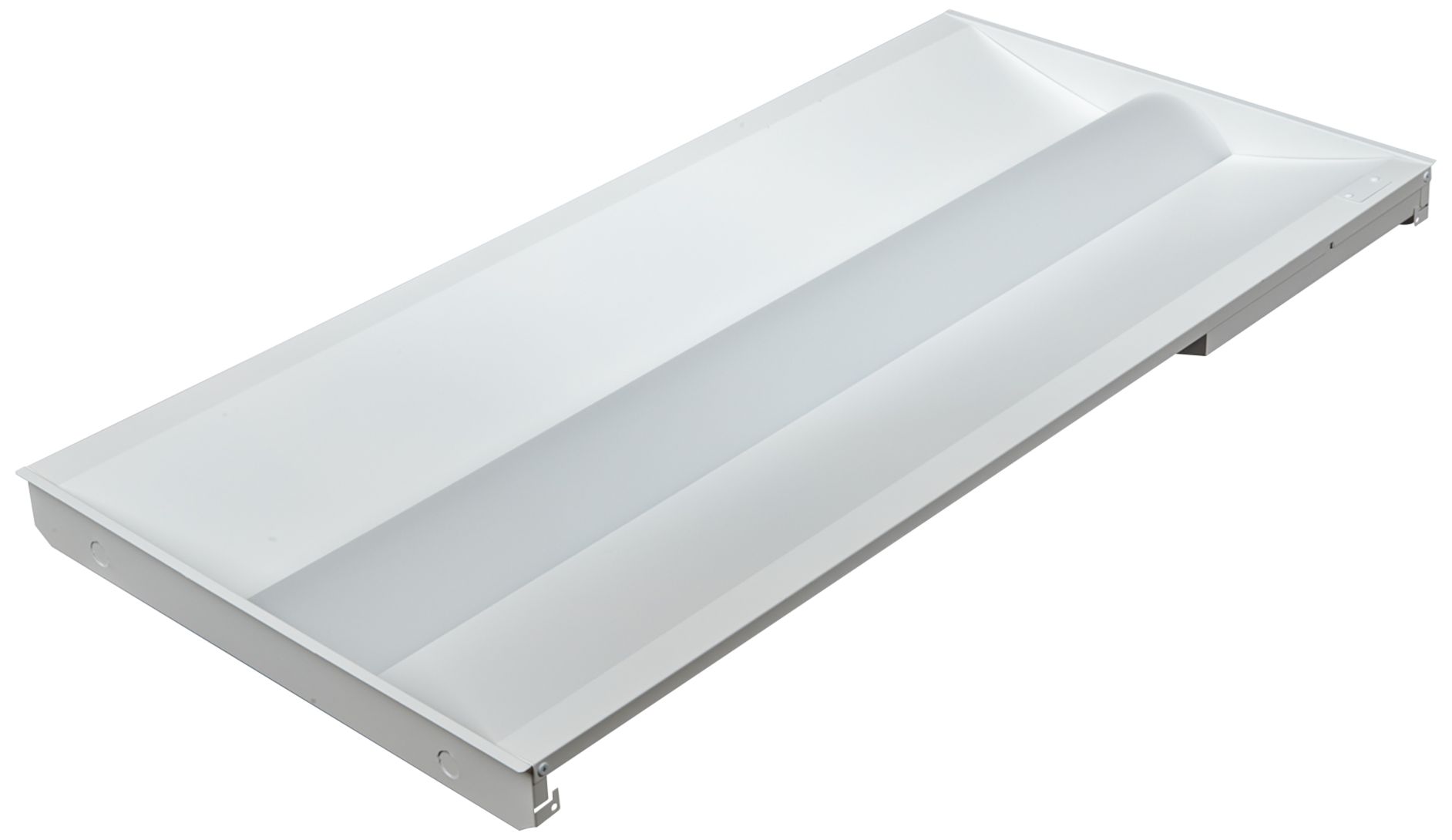 2' x 4' White 34/38/45W LED Center Basket Troffer Light - #97D75 ...